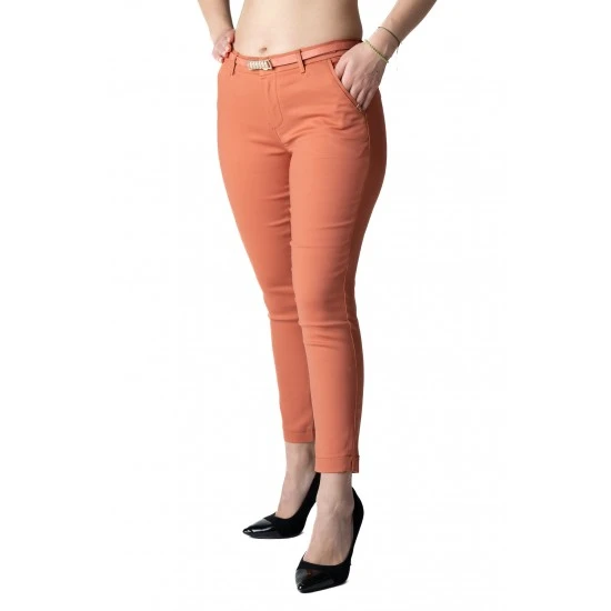 Pantaloni Alyssa Roz Corai Eleganti Marime Mare