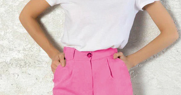 Pantaloni scurti de dama eleganti: Feminitate si rafinament in roz ...